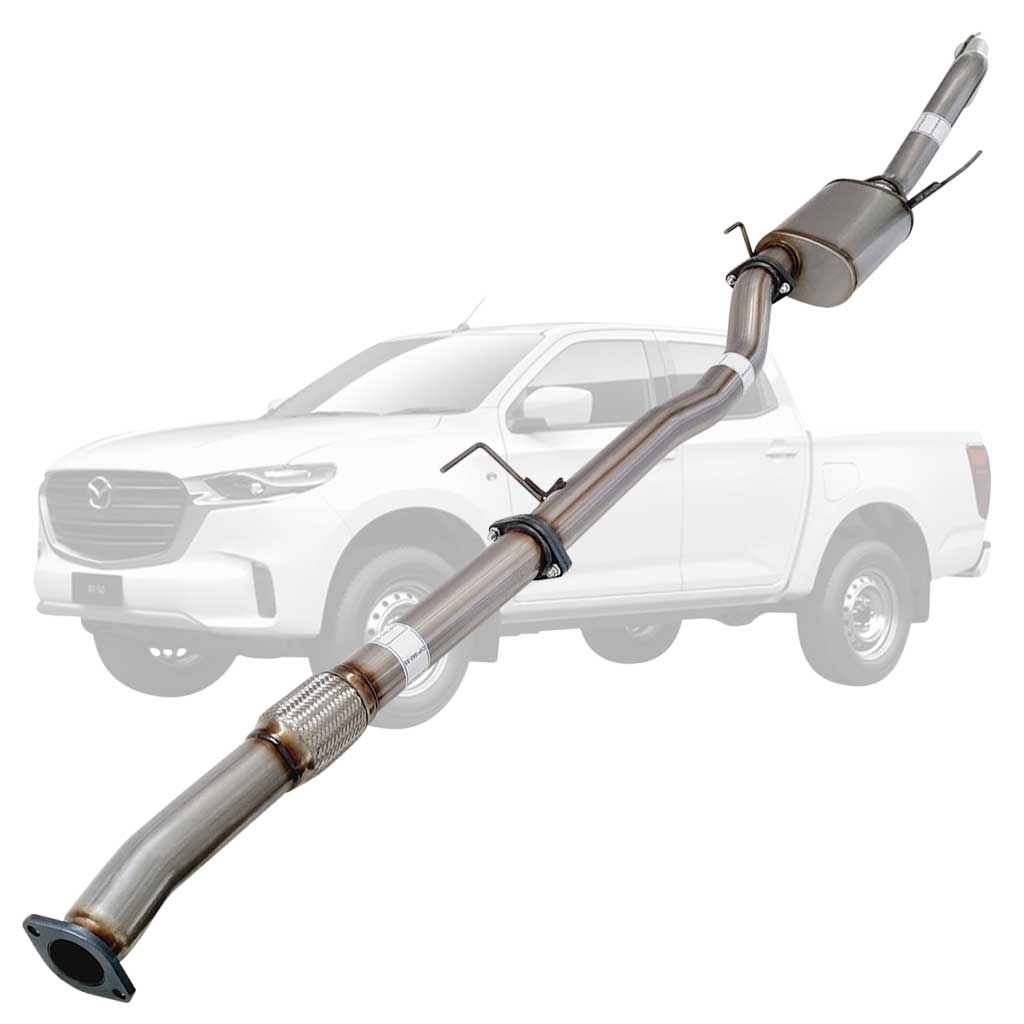 Mazda BT-50 2021 Onwards 3L 3 Inch DPF Back Exhaust – Exhaust Systems ...
