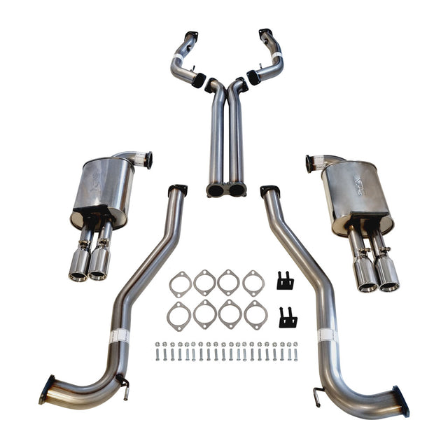 Commodore VE VF V6 V8 Sed Wag Twin 3" Stainless Steel Catback Exhaust ...